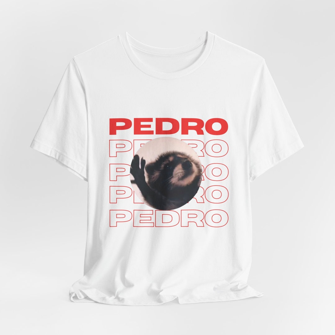 T-shirt Pedro Pedro Dancing Raccoon, Raffaella Song Tiktok, Funny ...