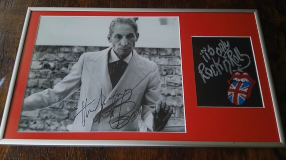 Charlie Watts Rolling Stones Signed Autograph Photo Framed | Etsy