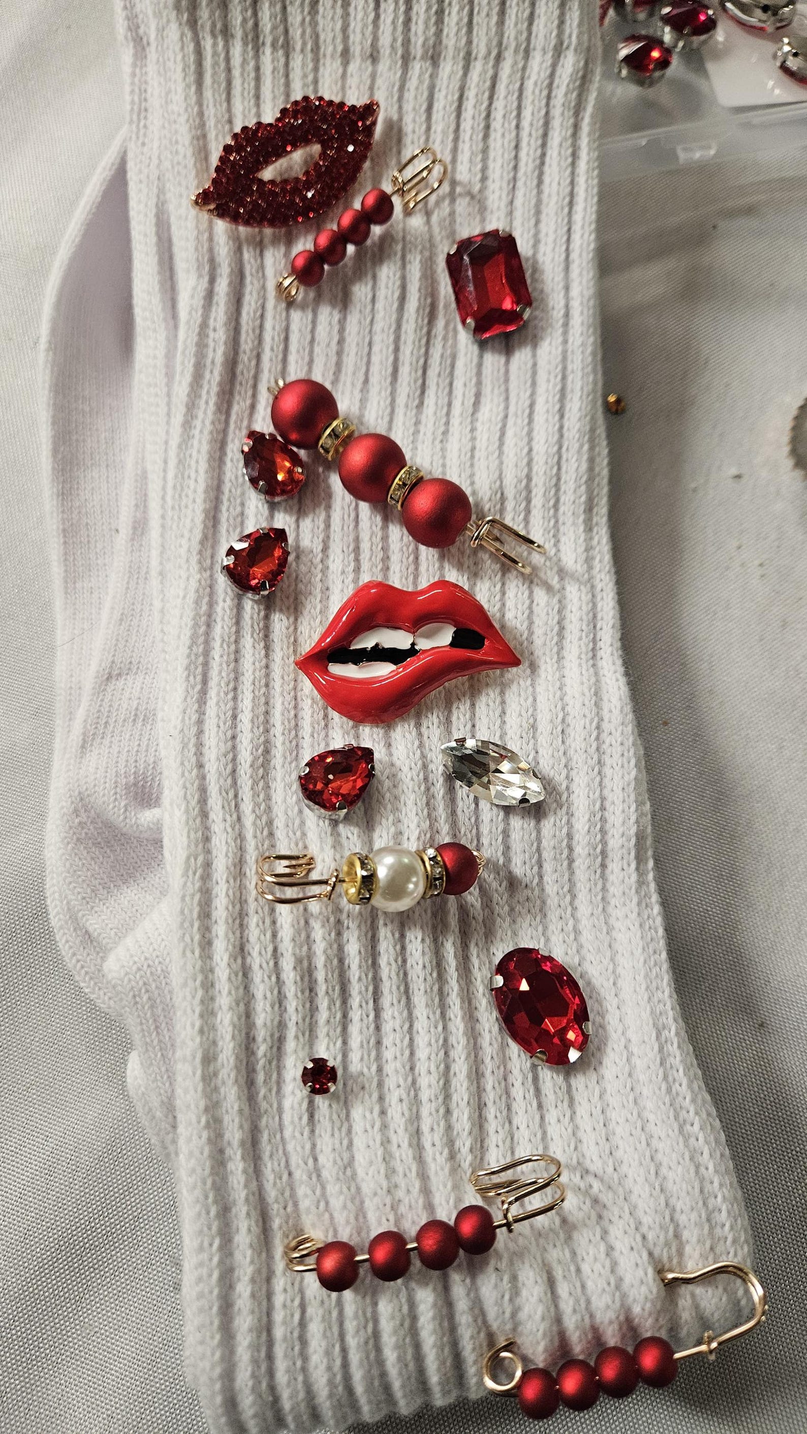 Love in Every Step: Valentine's Day Junk Charm Slouch Socks - Maker ...