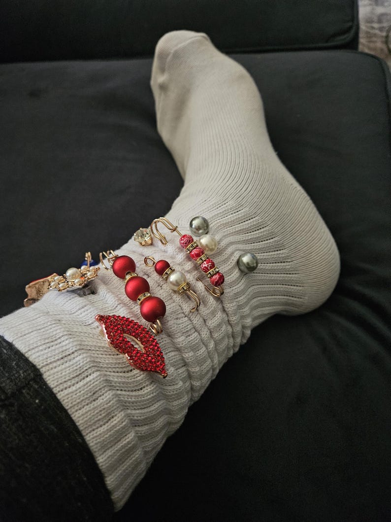 Love in Every Step: Valentine's Day Junk Charm Slouch Socks - Maker ...