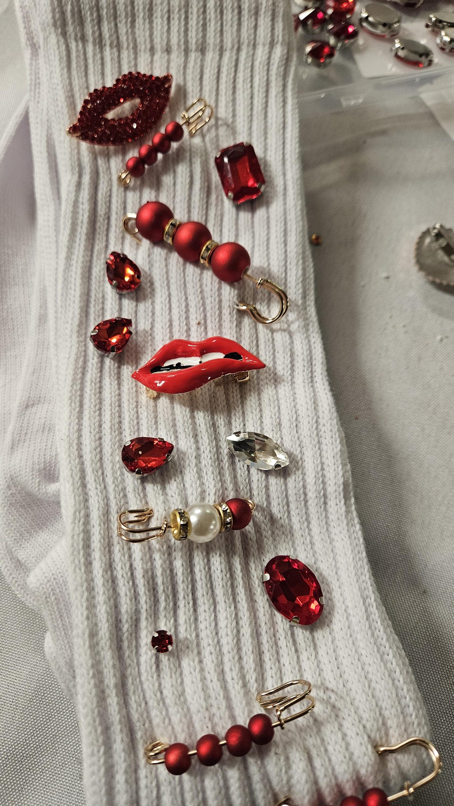 Love in Every Step: Valentine's Day Junk Charm Slouch Socks - Maker ...