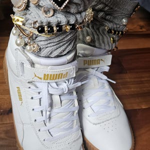 Junk Charm Slouch Socks Comfortable Socks With Charms - Gray Socks ...