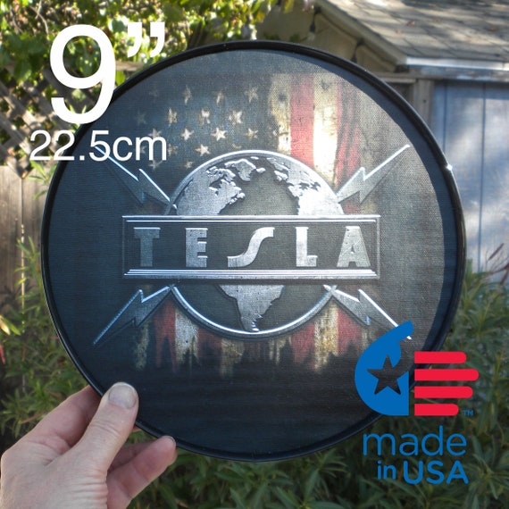 TESLA the Band Logo as a Framed Round Poster/sign | Etsy