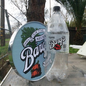 Barq's Root Beer Logo, as a Framed Round Poster - Etsy