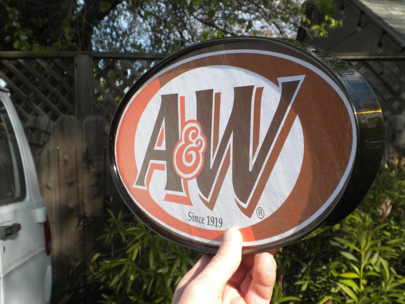 A&W Root Beer Logo as an Oval Framed Sign/poster - Etsy