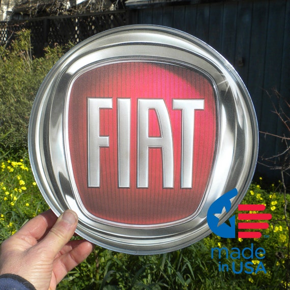 The FIAT Automobile Logo as a Framed Round Sign/poster | Etsy