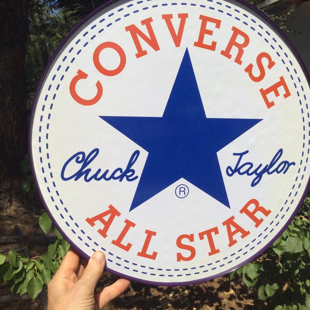 CONVERSE Sport Shoe Logo, as a Framed Round Poster - Etsy