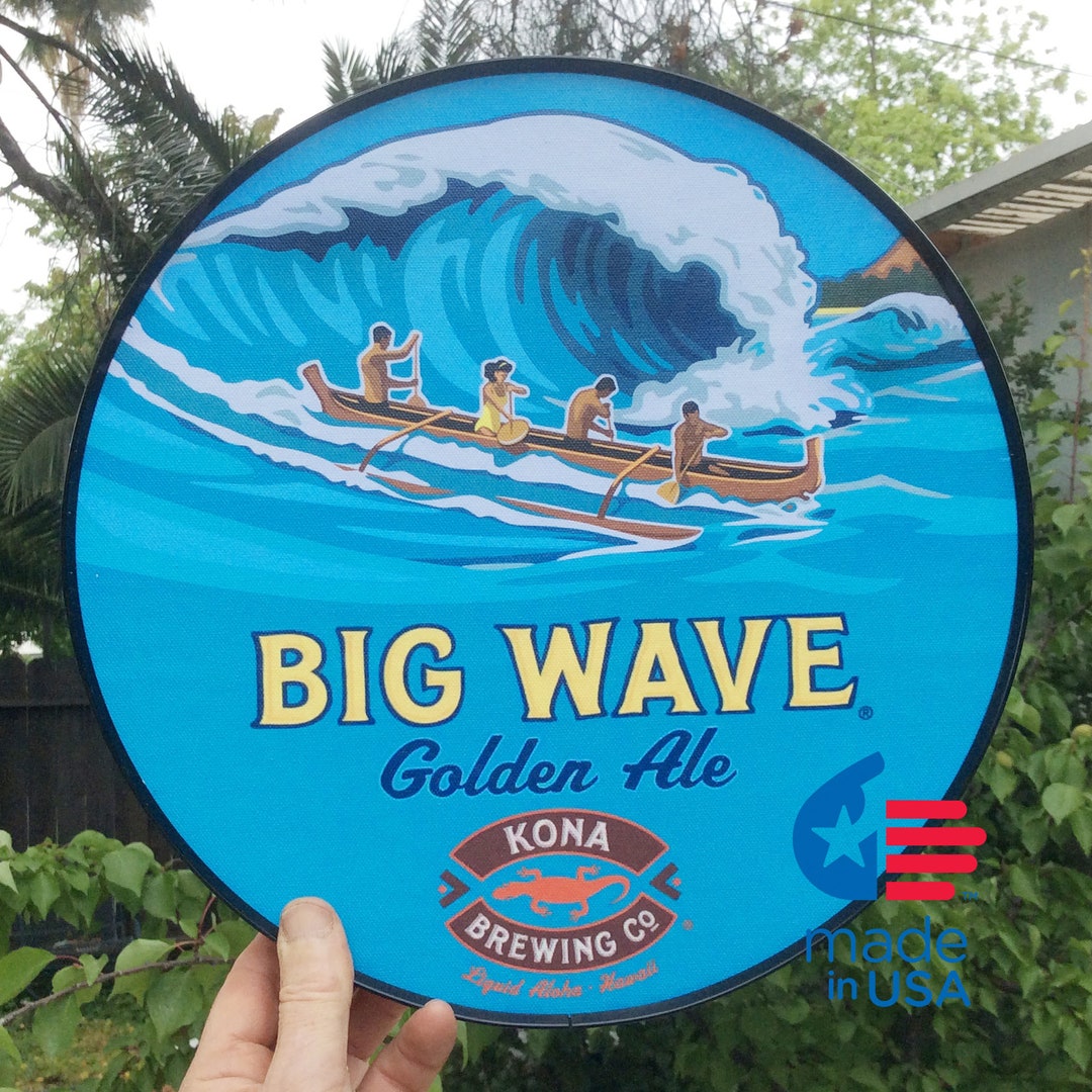 Kona Brewing Golden Ale Logo, as a Framed Round Poster - Etsy