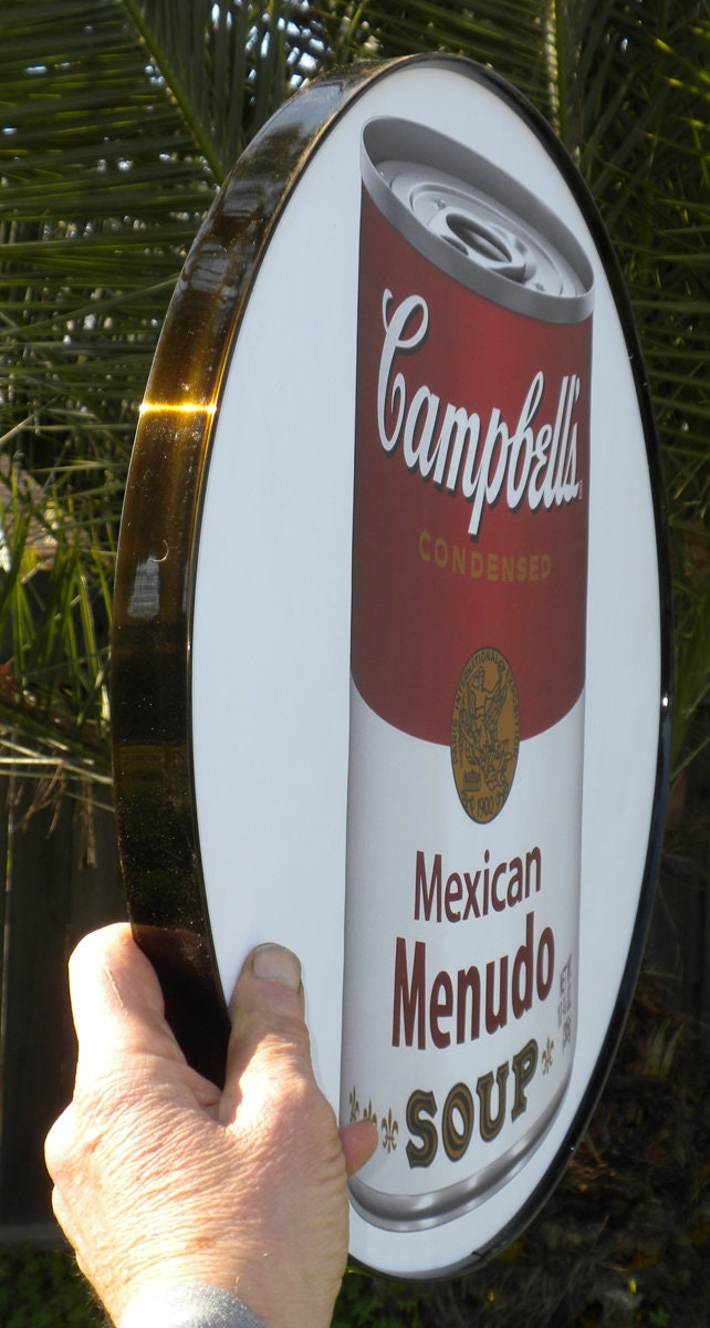 Campbell's "menudo" Framed Round Poster - Etsy