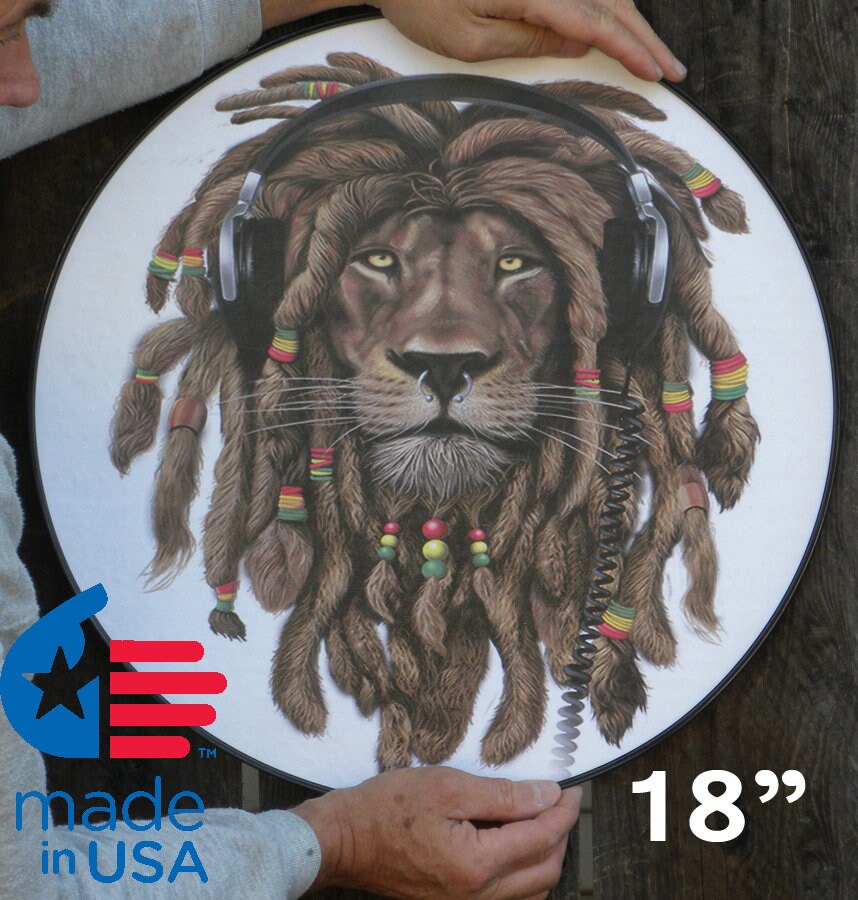 Rasta Lion Poster