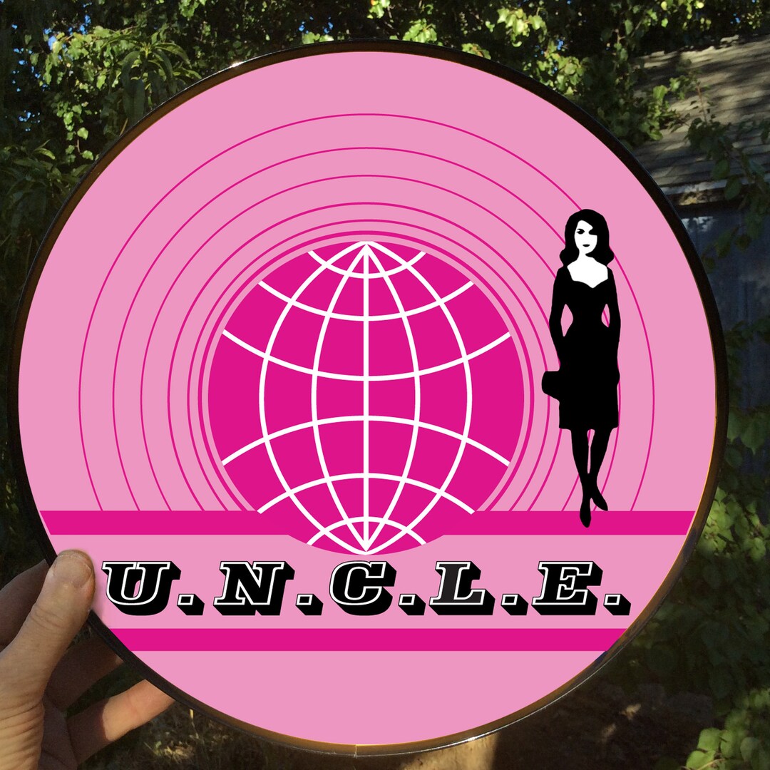 The Girl From U.N.C.L.E. TV Series Logo, as a Framed Round Poster - Etsy