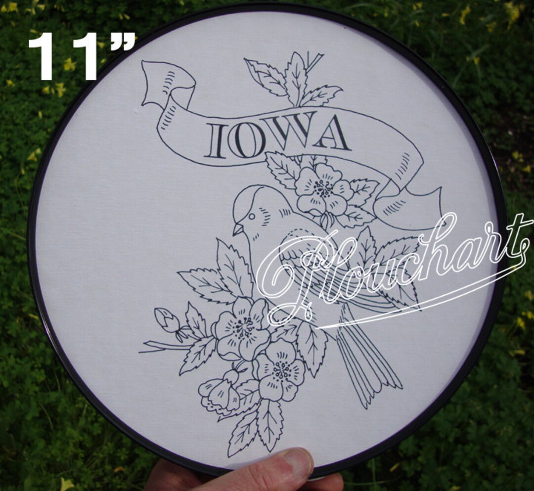 IOWA State Bird/flower Coloring Poster - Etsy