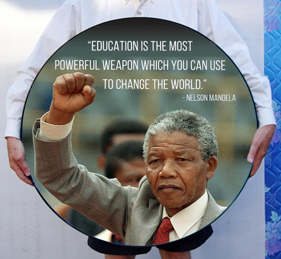 Mandela Quote, as a Framed Round Poster - Etsy