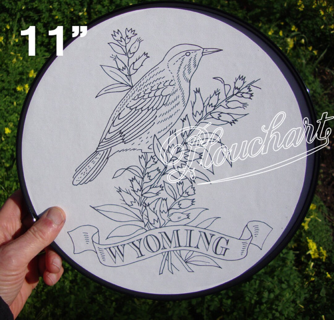 WYOMING State Bird/flower Framed Coloring Poster - Etsy