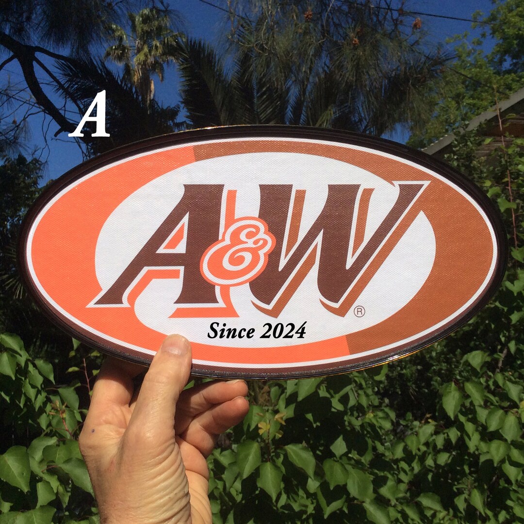 Customized A&W Logo as an Oval Poster - Etsy