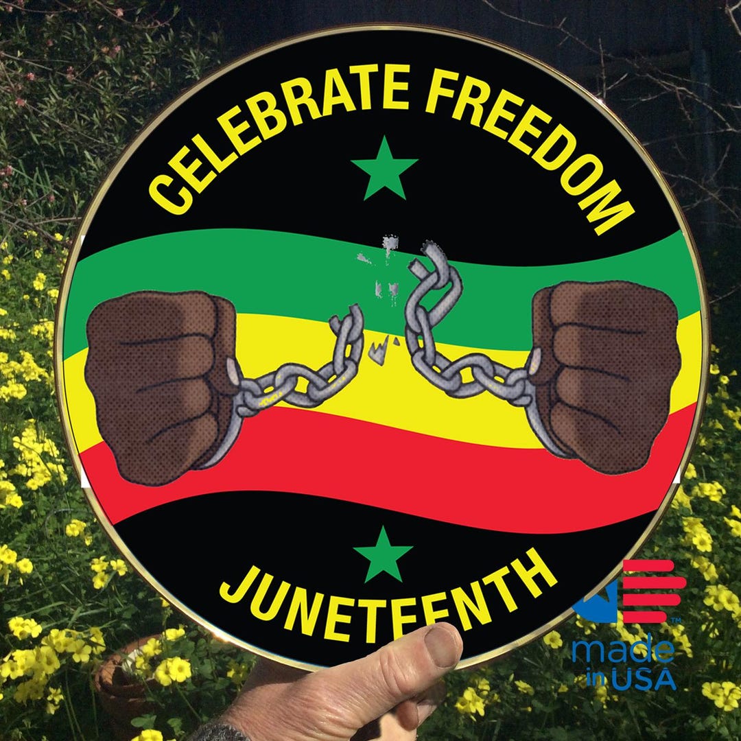 Celebrate Freedom/juneteenth, as a Framed Round Poster - Etsy