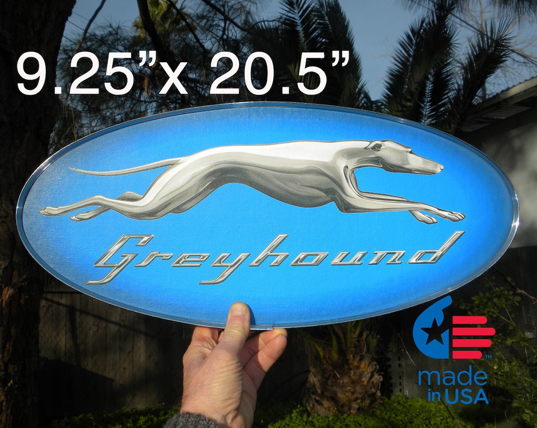 Greyhound Bus Lines Logo as a Framed Oval Sign/poster - Etsy