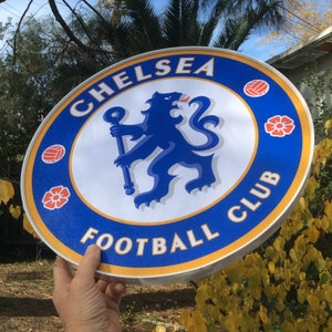 CHELSEA F.C. Logo as a Framed Round Sign/poster - Etsy UK