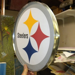 STEELERS Logo, as a Framed Round Poster - Etsy