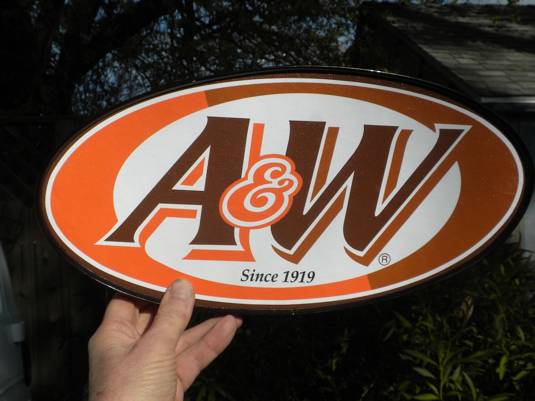 A&W Root Beer Logo as an Oval Framed Sign/poster - Etsy