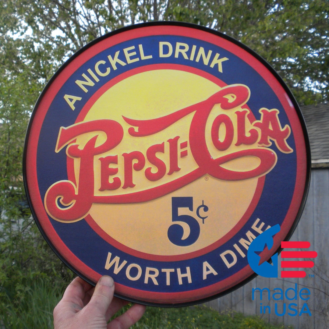 Vintage Pepsi Sign Reproduction, as a Framed Poster - Etsy