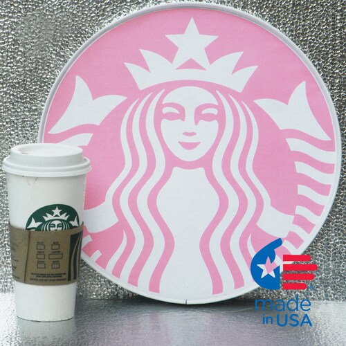 Starbucks Pink Siren as a Framed Round Poster/sign - Etsy