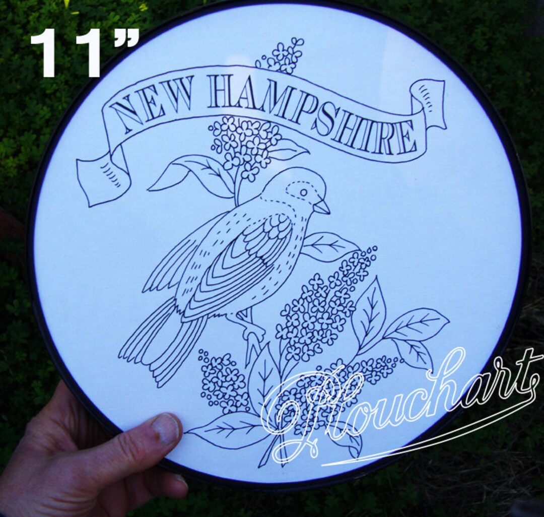 NEW HAMPSHIRE State Bird/flower Coloring Poster - Etsy