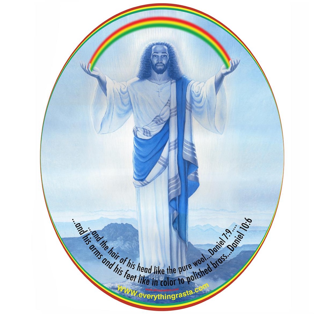 Rasta Jesus, as a Framed Oval Poster - Etsy