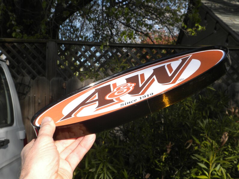 A&W Root Beer Logo as an Oval Framed Sign/poster - Etsy