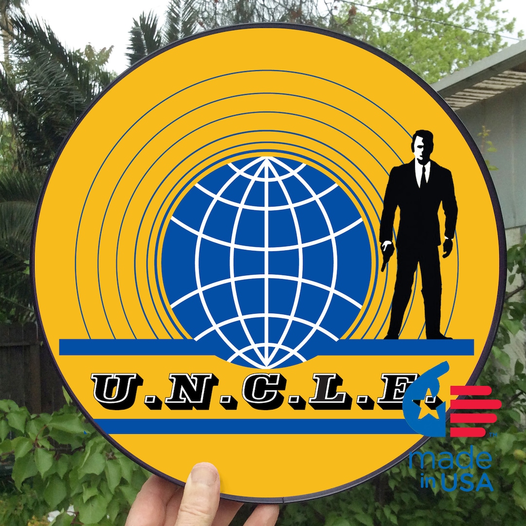 The Man From U.N.C.L.E. Television Series Logo, as a Framed Round ...