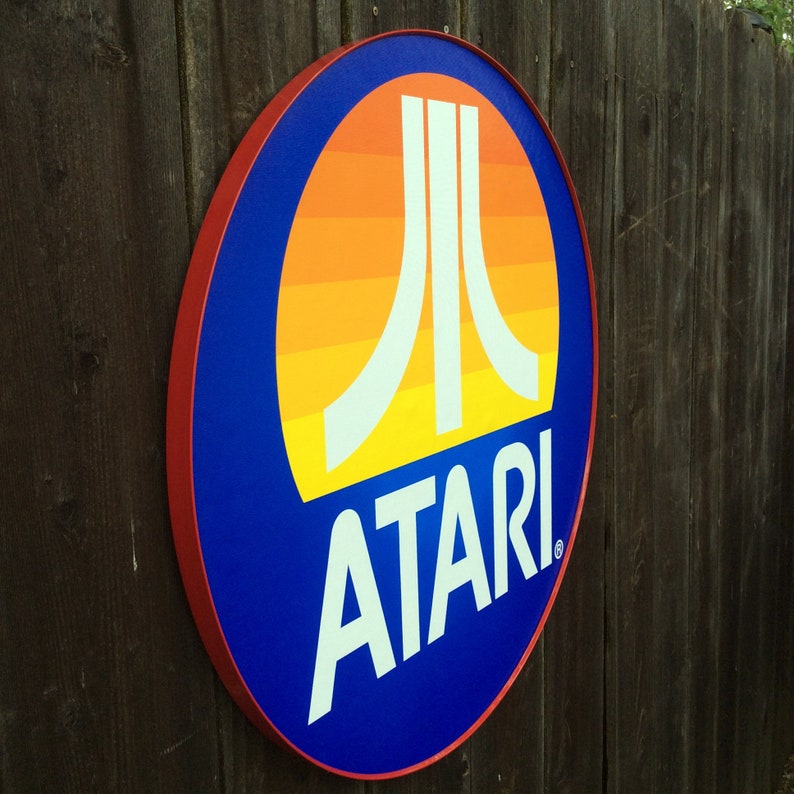 Atari Vintage Logo, as a Framed Round Poster/sign - Etsy
