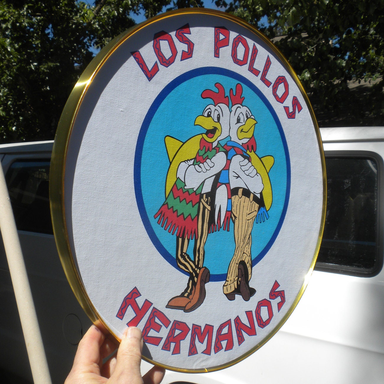 LOS POLLOS HERMANOS Framed Round Poster - Etsy