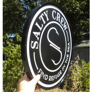 SALTY CREW Logo, as a Framed Round Poster - Etsy