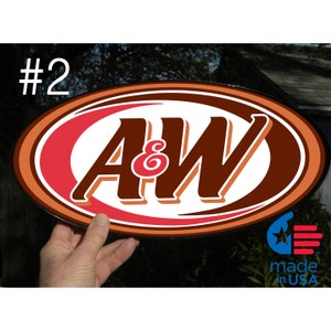 A&W Root Beer Logo, as an Oval Framed Sign/poster - Etsy
