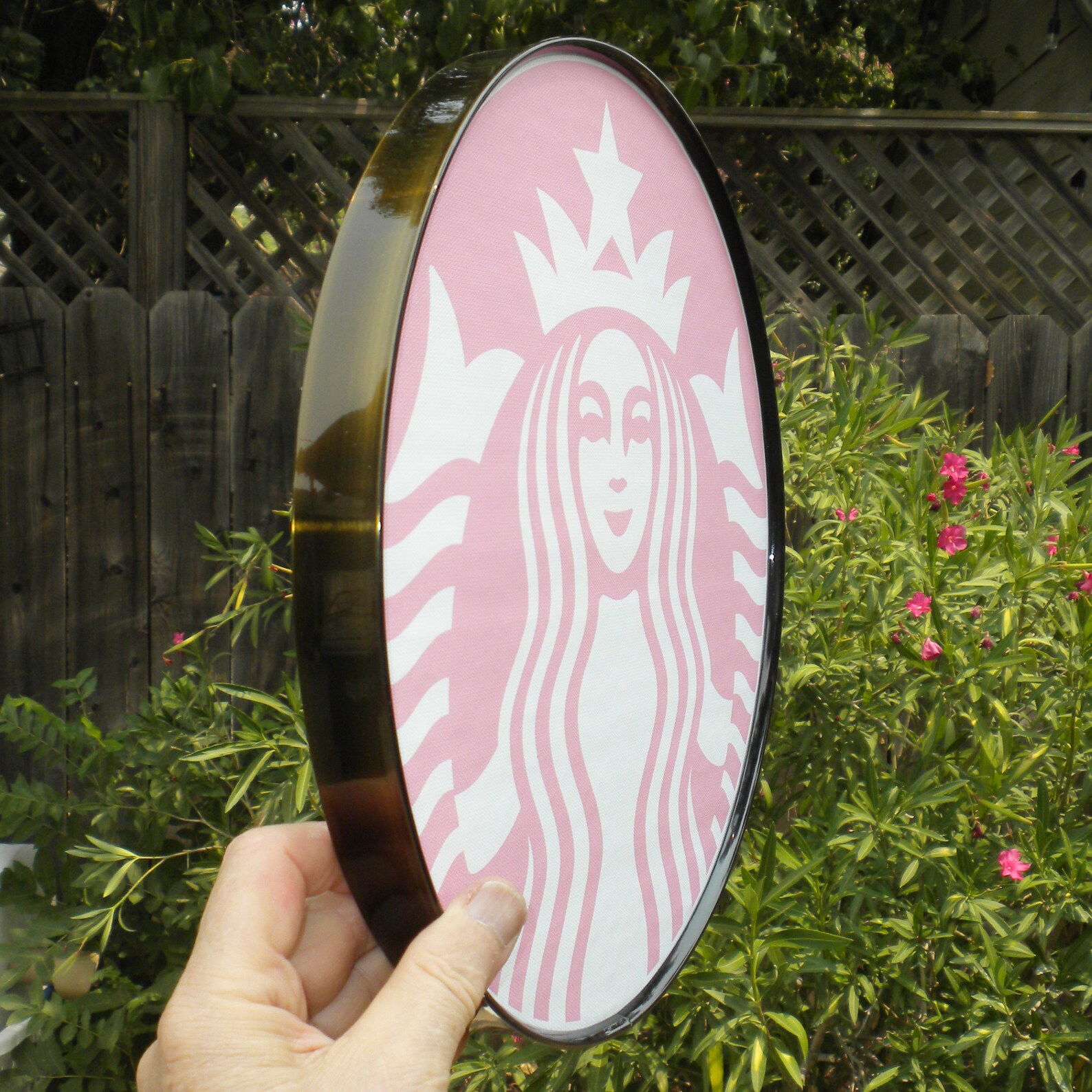 Starbucks Pink Siren as a Framed Round Poster/sign - Etsy