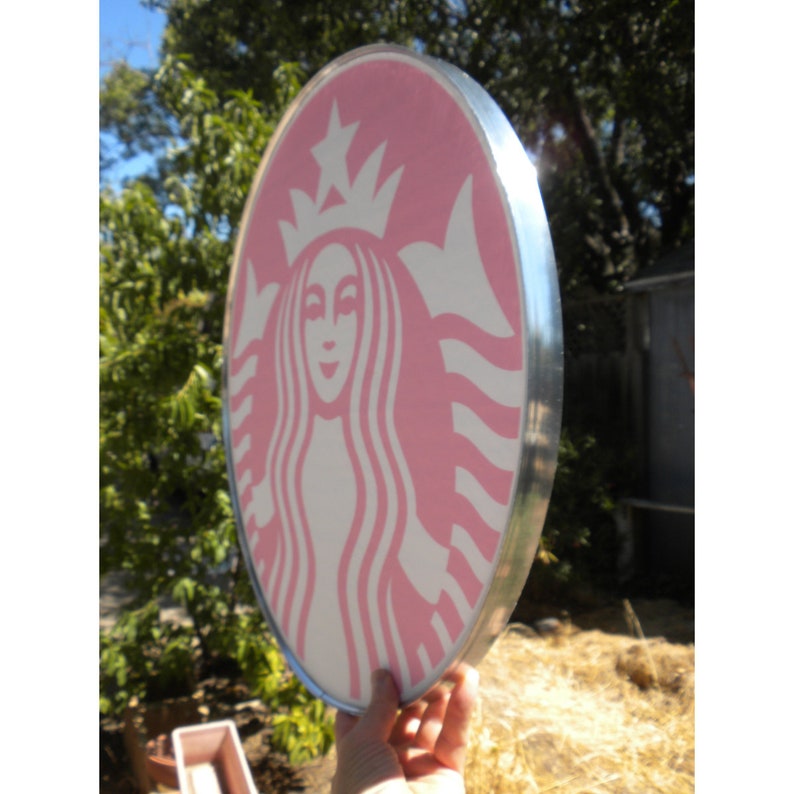 Starbucks Pink Siren as a Framed Round Poster/sign - Etsy