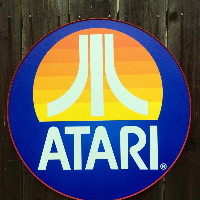 Atari Vintage Logo, as a Framed Round Poster/sign - Etsy