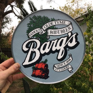 Barq's Root Beer Logo, as a Framed Round Poster - Etsy