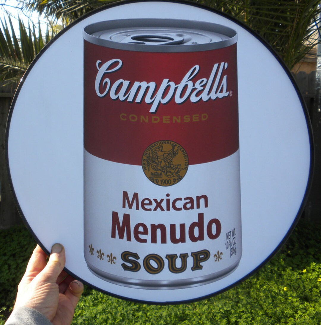Campbell's "menudo" Framed Round Poster - Etsy