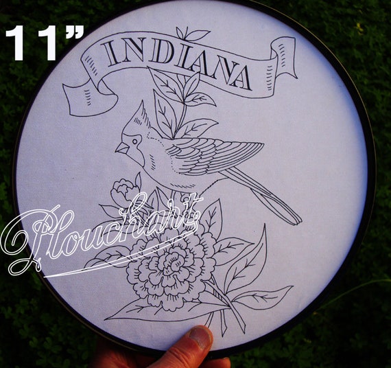 INDIANA State Bird/flower Coloring Poster - Etsy