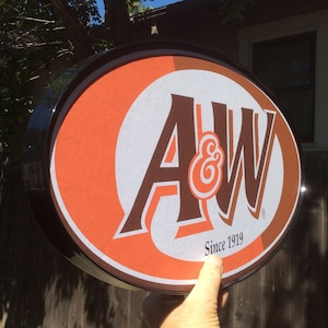 A&W Root Beer Logo, as an Oval Framed Sign/poster - Etsy
