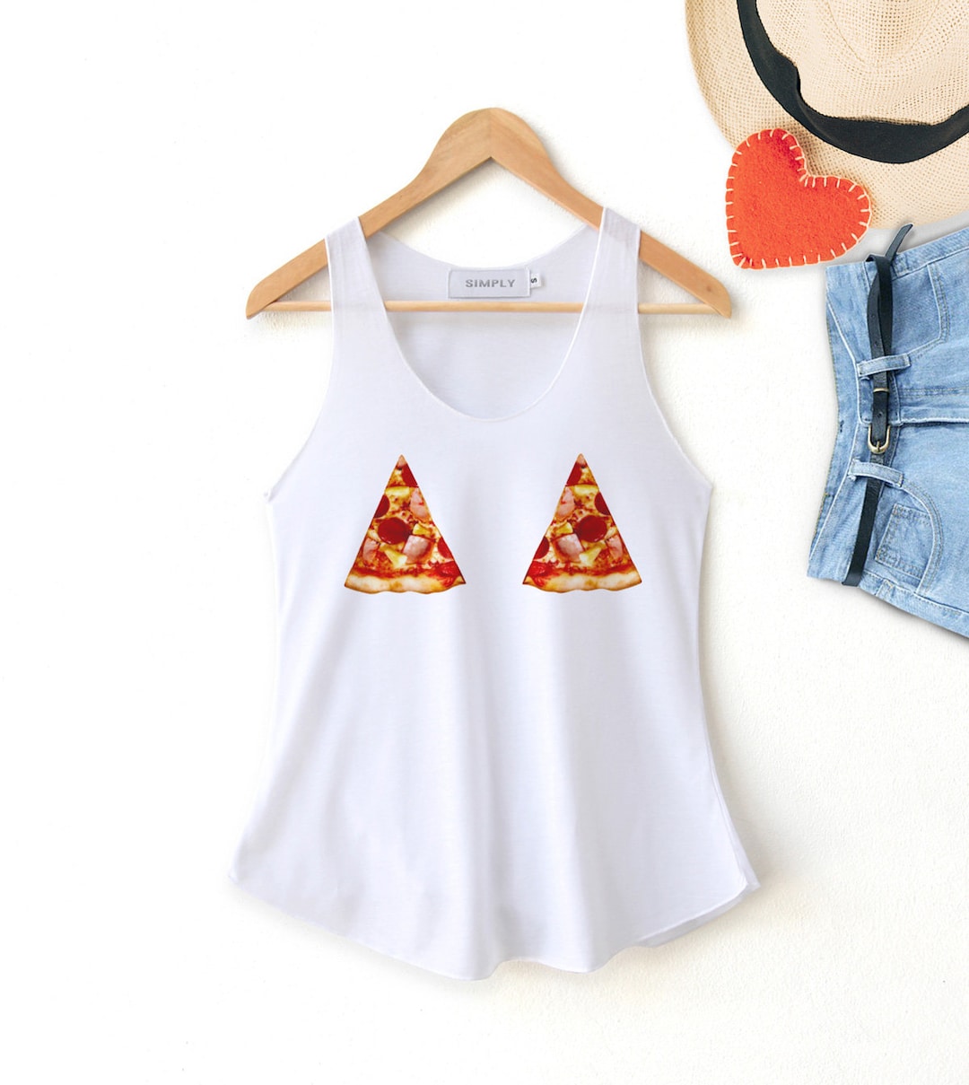 Pizza Shirt Pizza Boob Tank Top Pizza Tank Top Pizza Bikini - Etsy