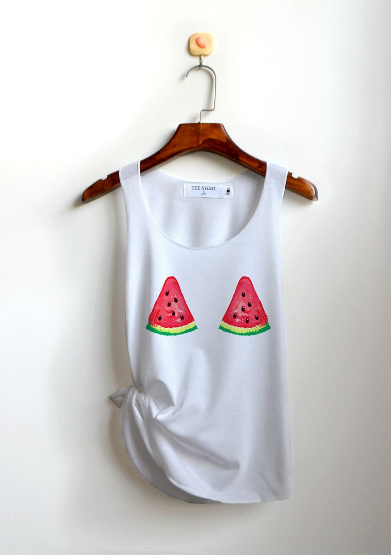 Watermelon Shirt Watermelon boob Tank Top boob boobs Tank | Etsy