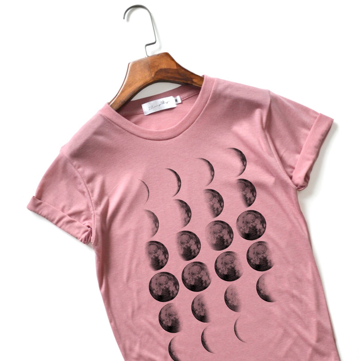 Moon Phase T-Shirts Moon T-Shirt Full Moon Top High Quality | Etsy