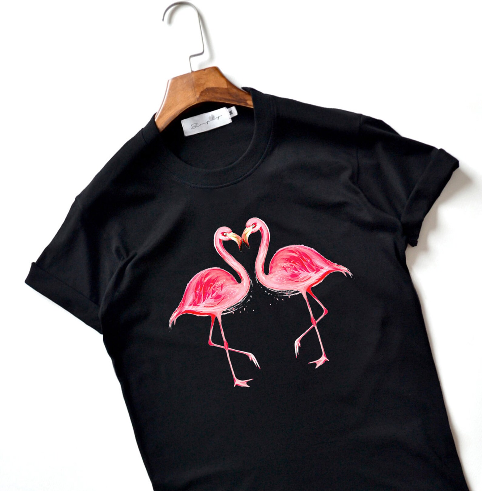 Flamingo Shirt Let's Flamingo T-shirt Flamingo Heart Shirt - Etsy