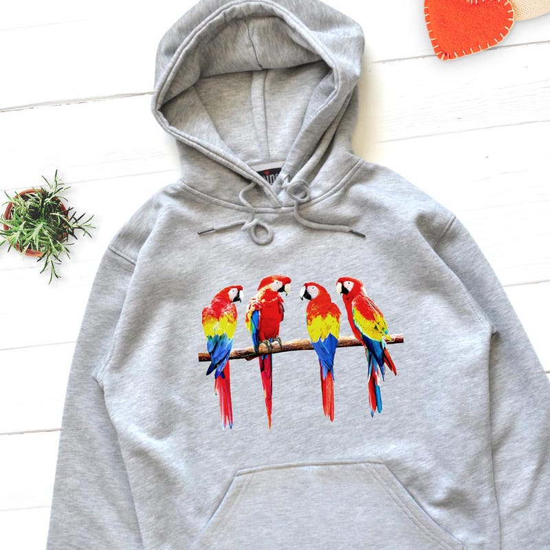 Parrot Hoodie - Etsy
