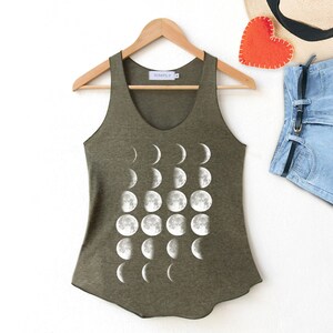 Moon Phase Tank Top Moon Tank Top Full Moon T-shirt Clothing Tank Top ...
