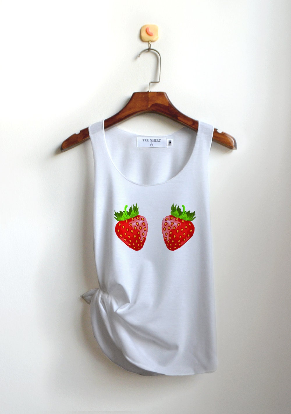 Strawberry Shirt Strawberry boob Tank Top boob boobs Tank Top | Etsy