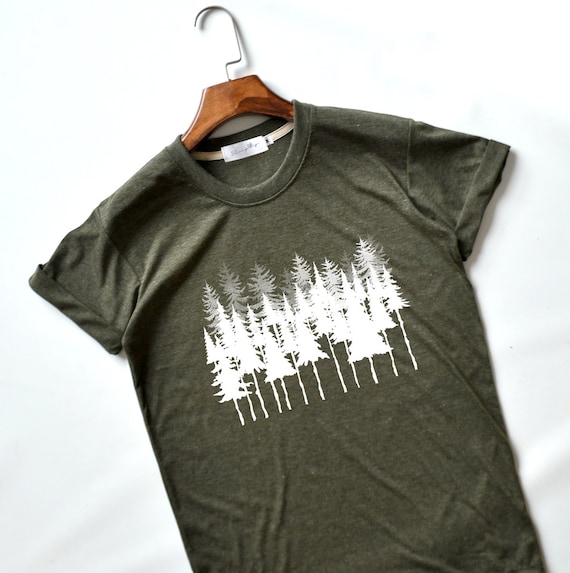 Pine Shirt Pine tree Shirt Adventure hiking camping Shirt | Etsy