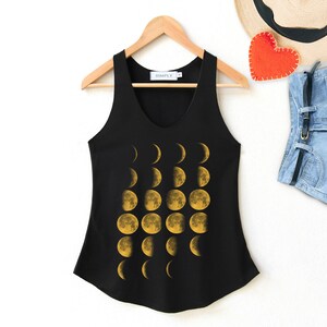 Moon Phase Tank Top Moon Tank Top Full Moon T-shirt Clothing Tank Top ...